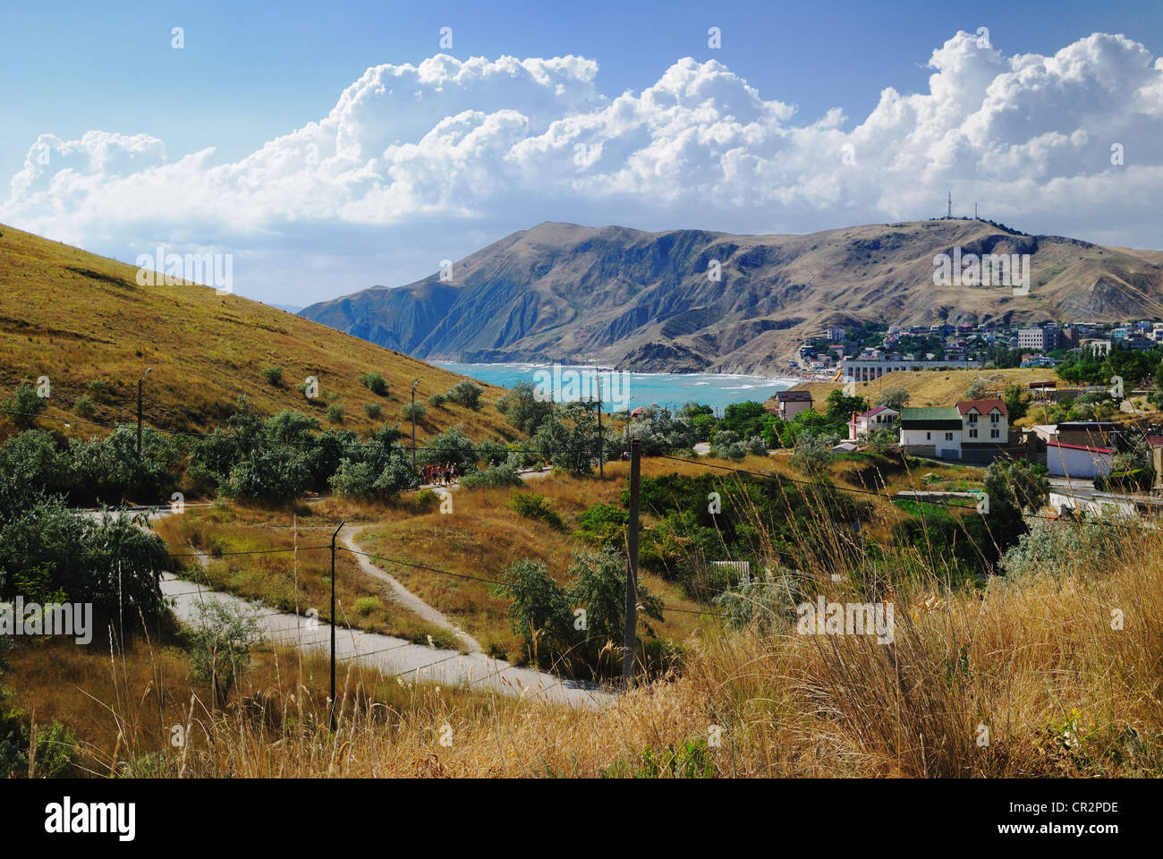 Ordzhonikidze, an urban settlement of Feodosiya, Crimea, Ukraine Stock ...
