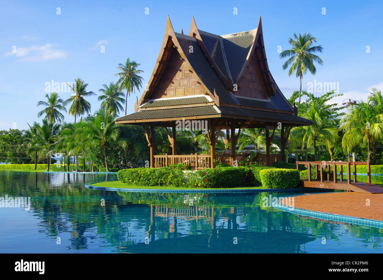 Beautiful swimming pool in Thailand Stock Photo - Alamy