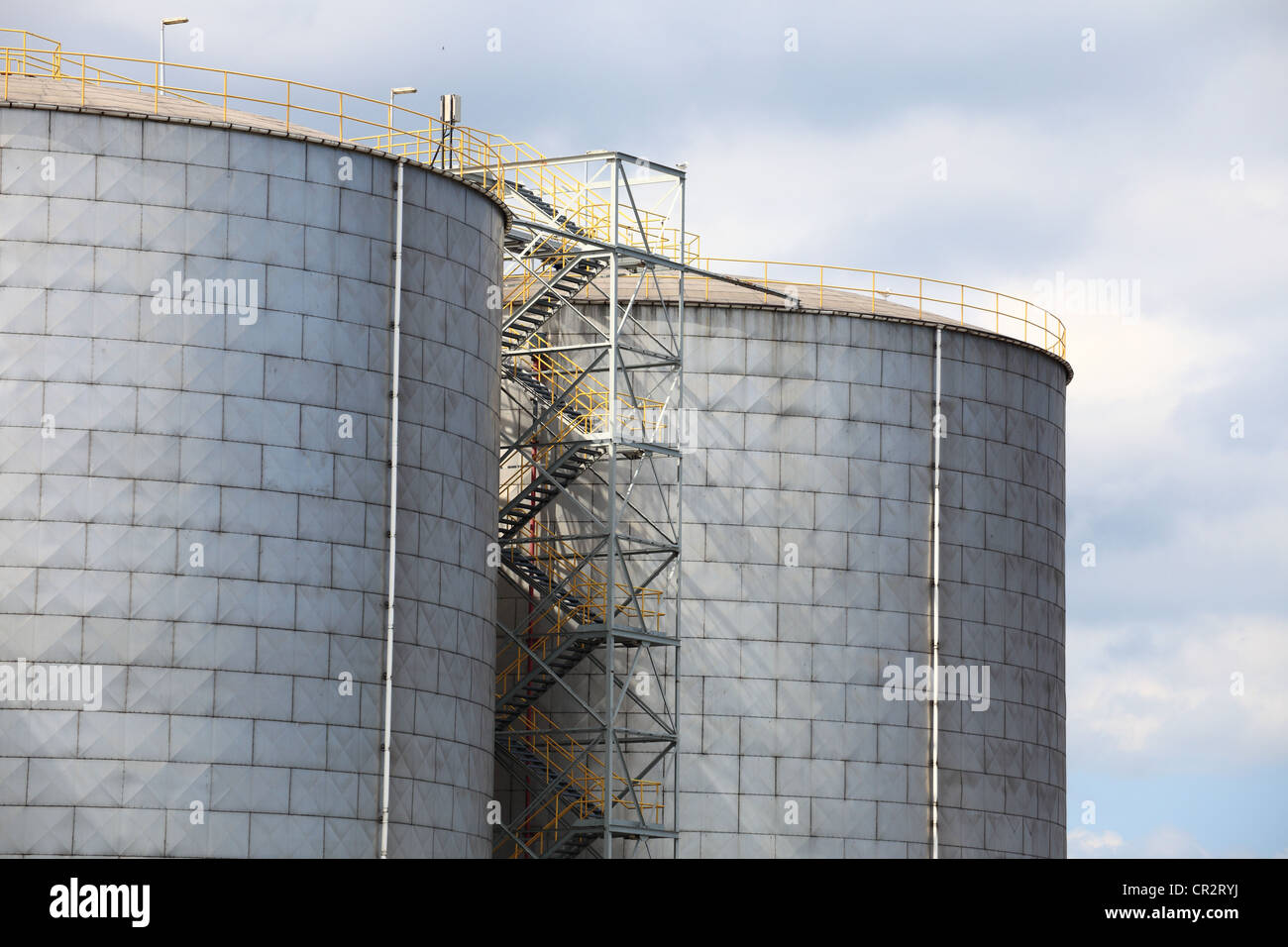 Steel tanks, Chemical Industry, Storage Tank In Industrial Plant Stock ...