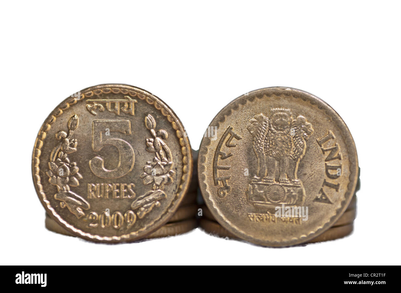 5 rupee coin hi-res stock photography and images - Alamy