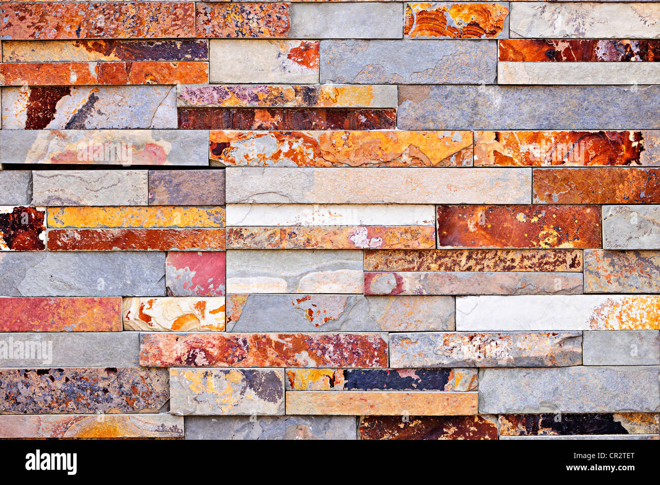 Background of natural slate stone veneer wall Stock Photo - Alamy