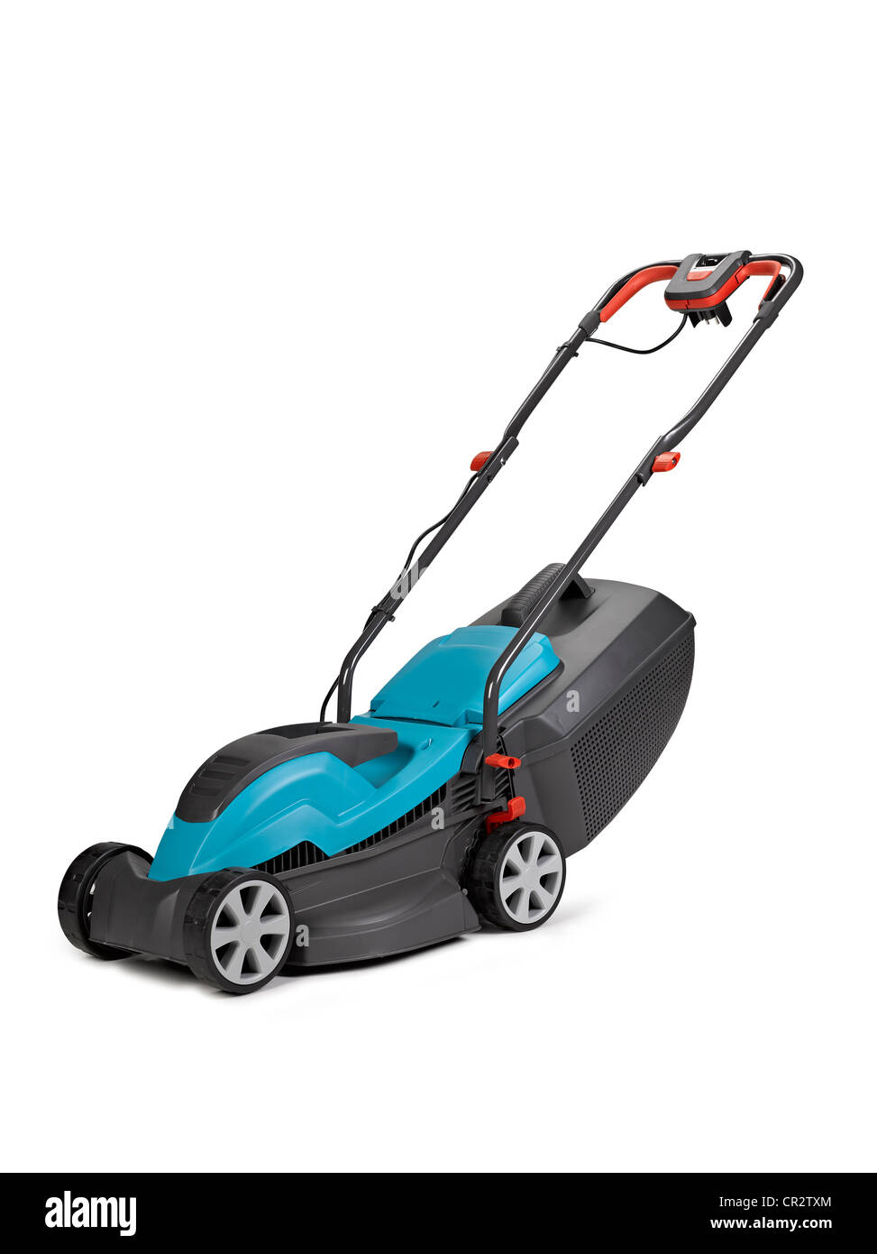 Lawn mower. Isolated on white background, clipping path Stock Photo - Alamy
