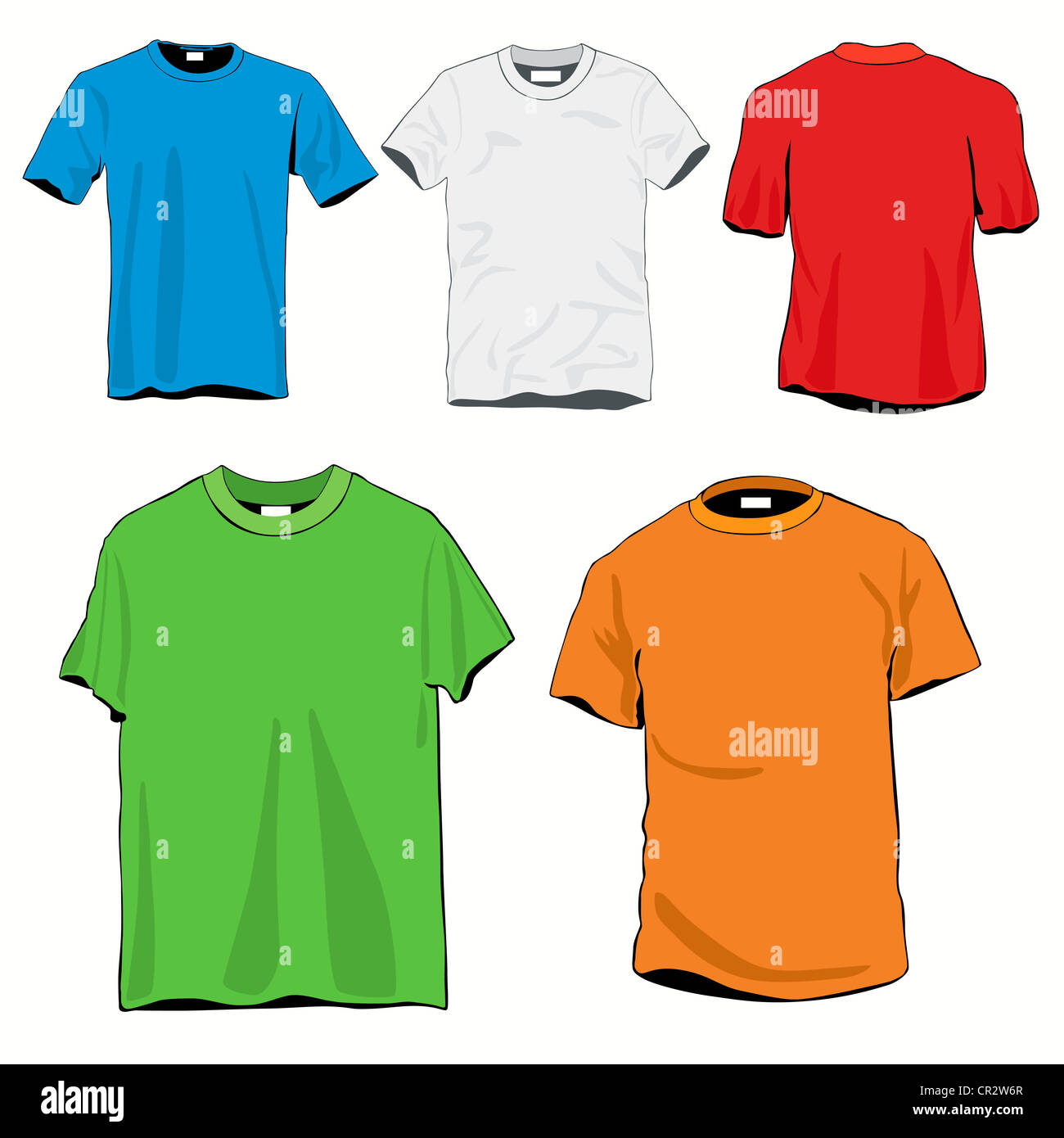 T shirt design templates front back hi-res stock photography and images ...