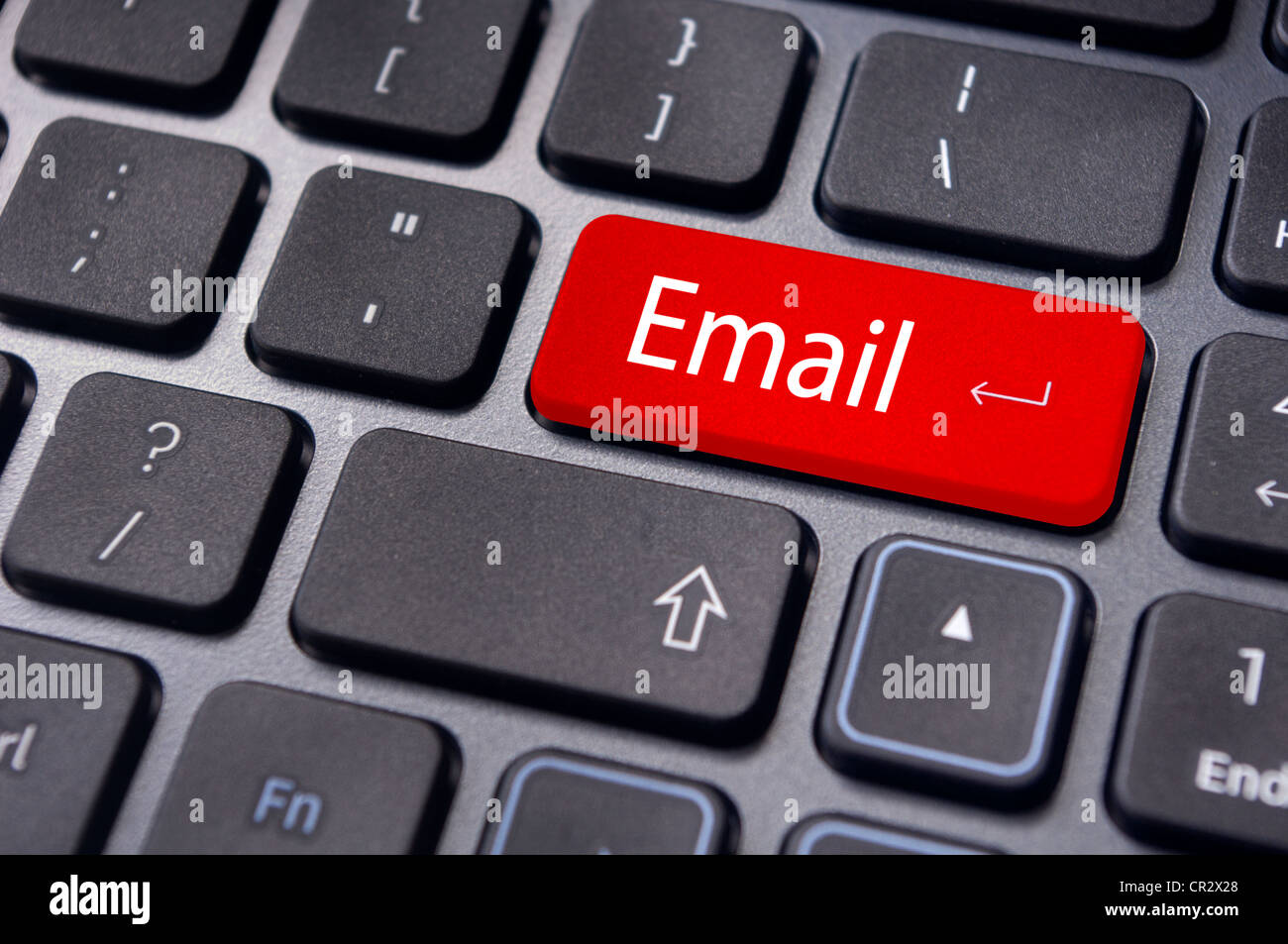 messages on keyboard enter key, for email concepts Stock Photo - Alamy