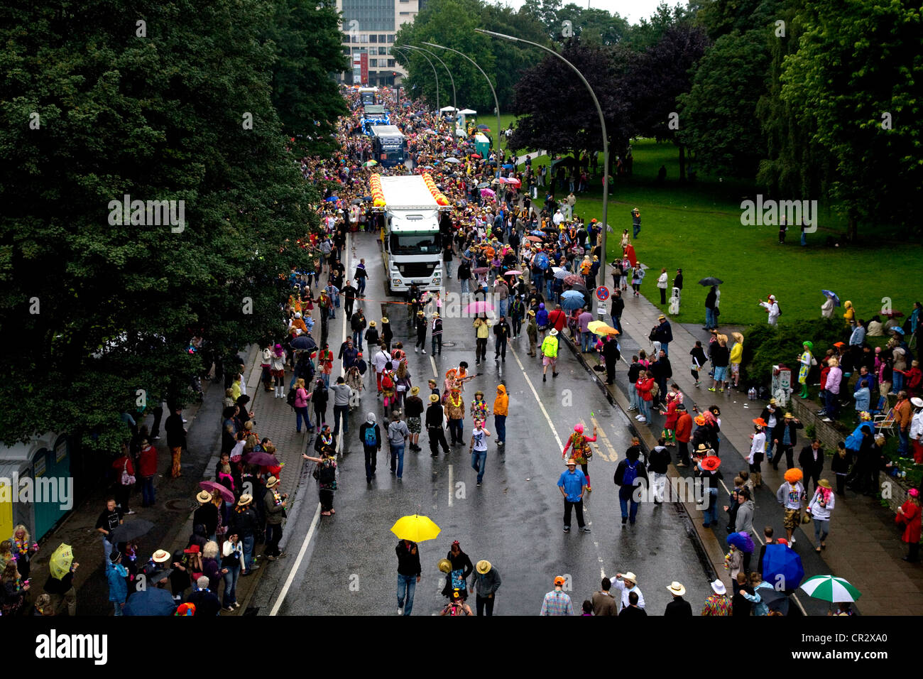 Street parade in Hamburg Stock Photo - Alamy