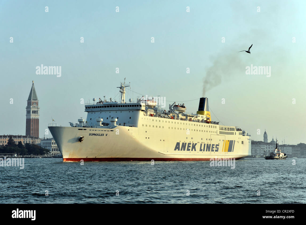 Ferry, Anek Lines Sophocles V., built in 1990, 192m, 1500 passengers ...