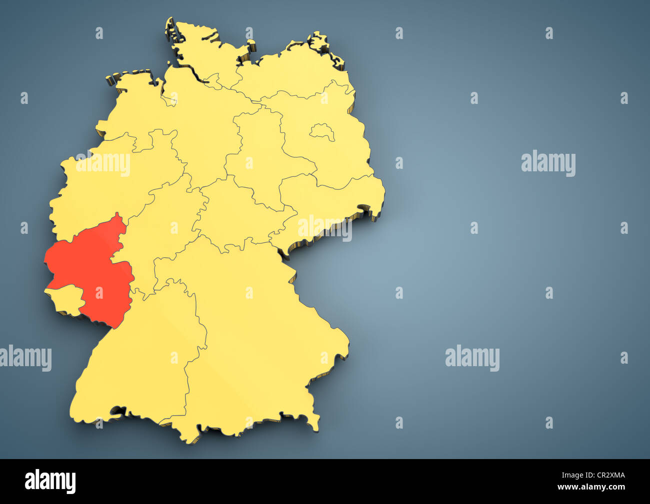 Rhineland palatinate map hi-res stock photography and images - Alamy