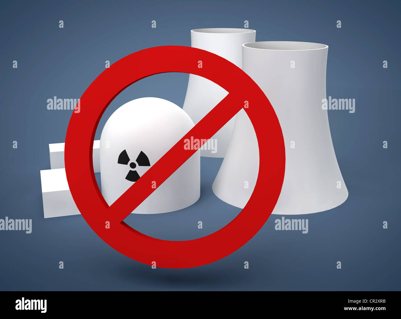 Symbolic image, rejection oft nuclear power, nuclear power phase-out ...