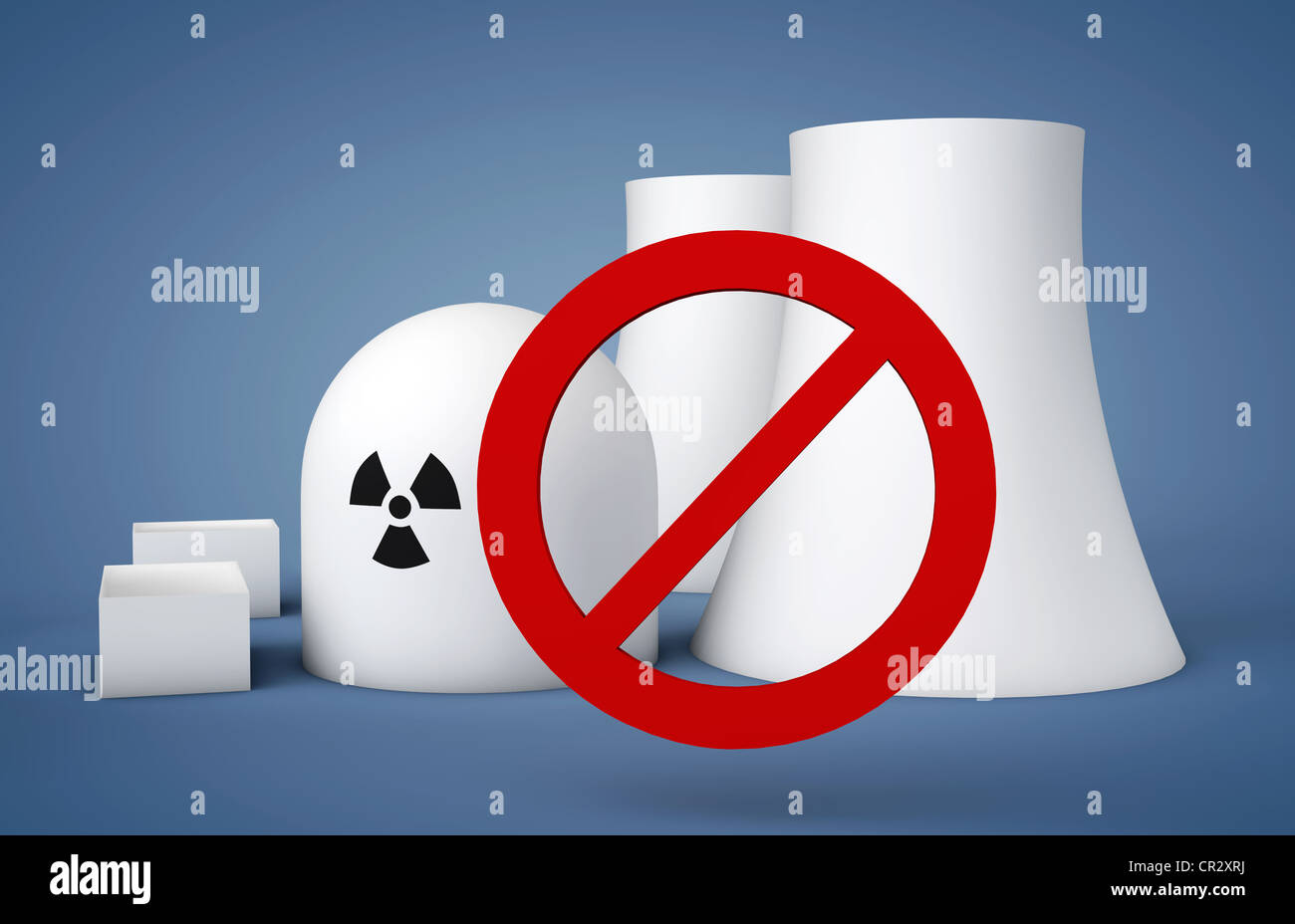 Symbolic image, rejection oft nuclear power, nuclear power phase-out ...