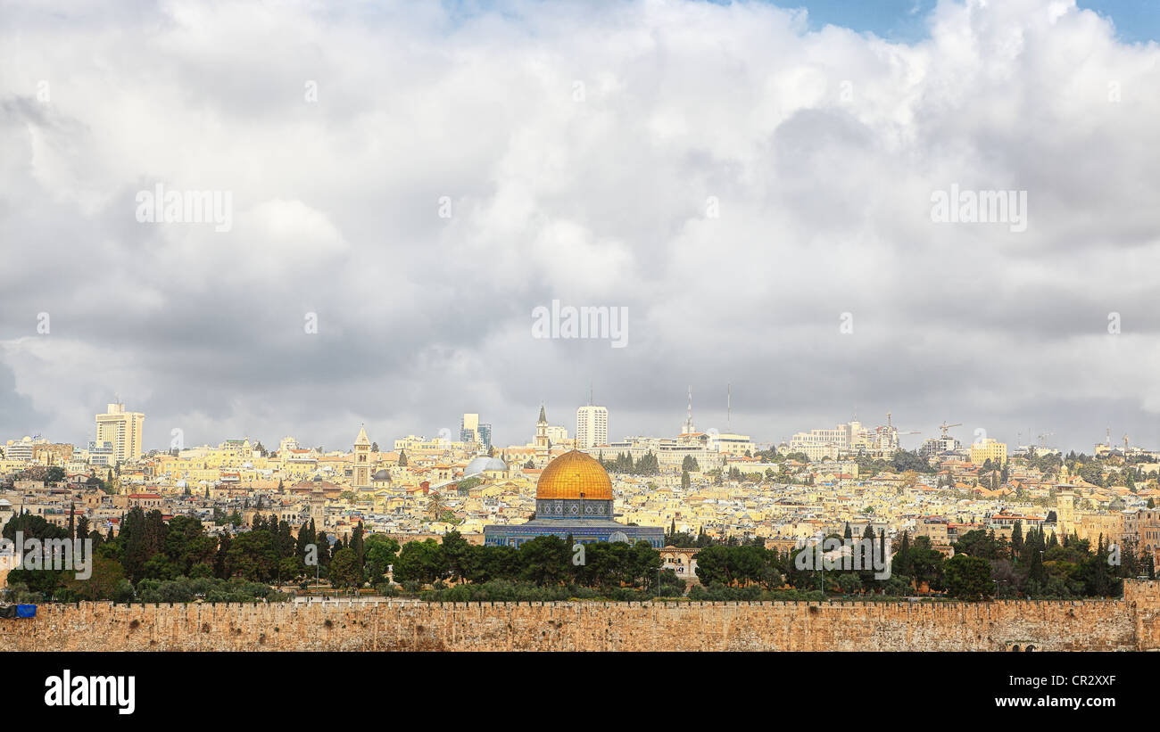 Panorama of Jerusalem Stock Photo - Alamy