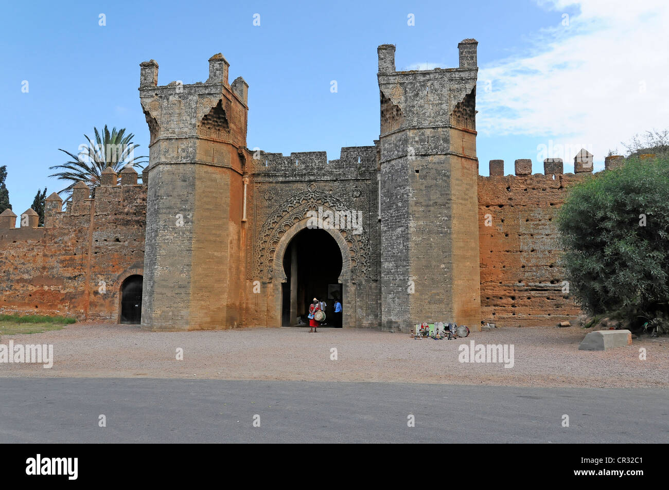 Gate, wall around the Chellah Necropolis, Merinid dynasty, 14th Century ...