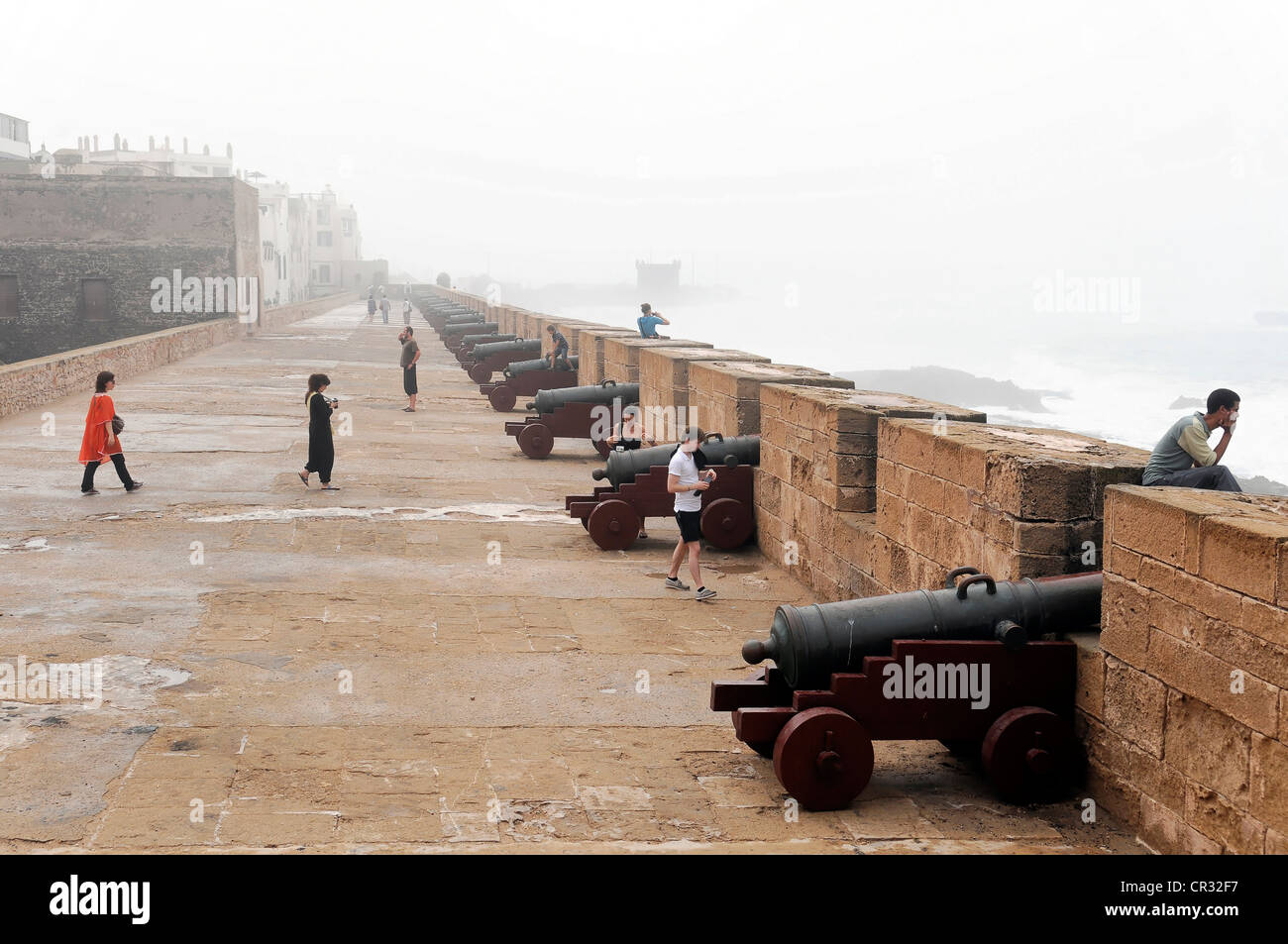 Mobile cannon on the ramparts of Essaouira, UNESCO World Heritage Site ...