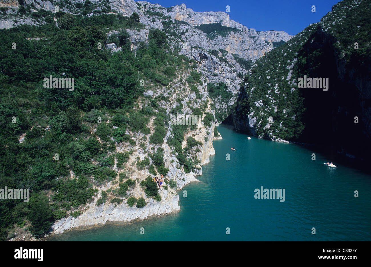 France, Var, natural regional park of Verdon, gorges du Verdon Stock ...