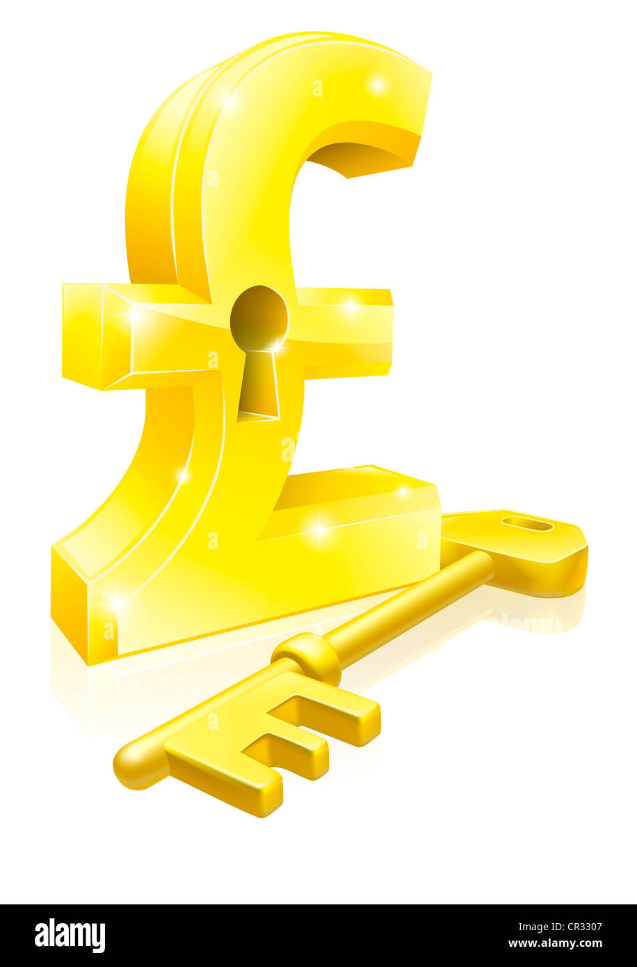 Gold key pound hi-res stock photography and images - Alamy