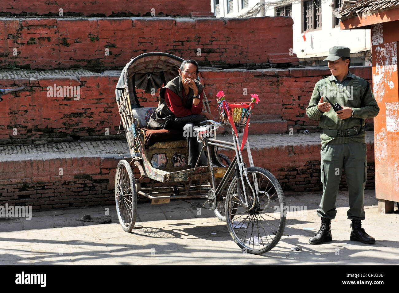 Rickshaw pedicab kathmandu nepal hi-res stock photography and images ...