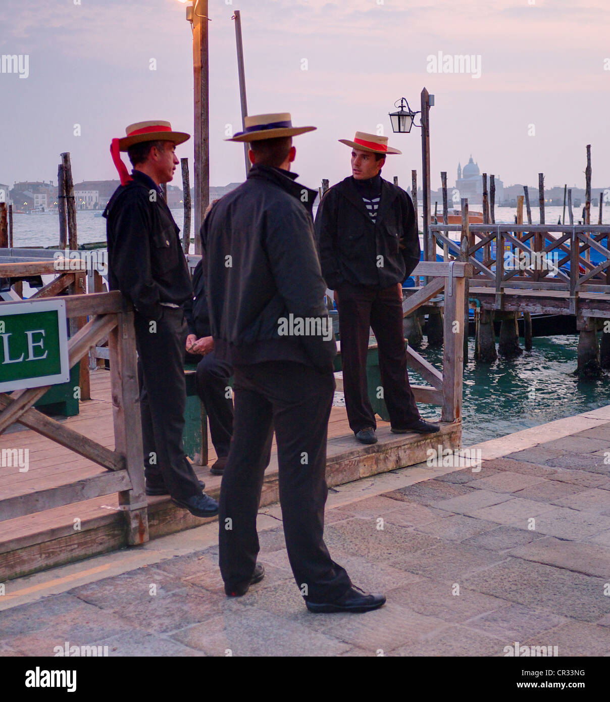 Gondoliers waiting hi-res stock photography and images - Alamy
