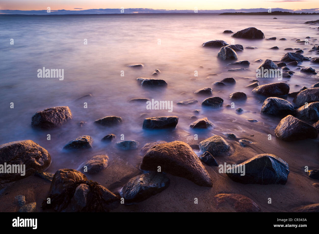 Stones in the surf, Oslofjord, Norway, Scandinavia, Europe Stock Photo ...