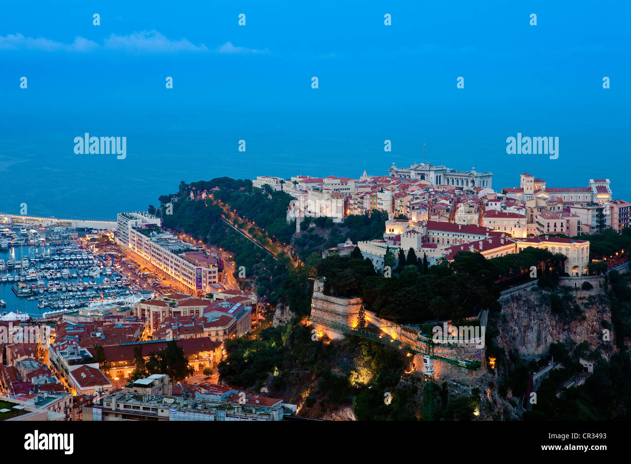 Principality of Monaco, Monaco overview Stock Photo - Alamy