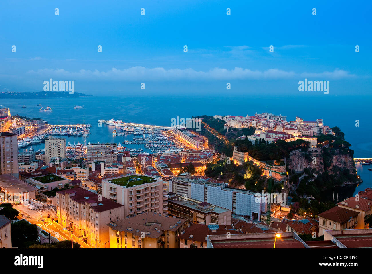 Principality of Monaco, Monaco overview Stock Photo - Alamy