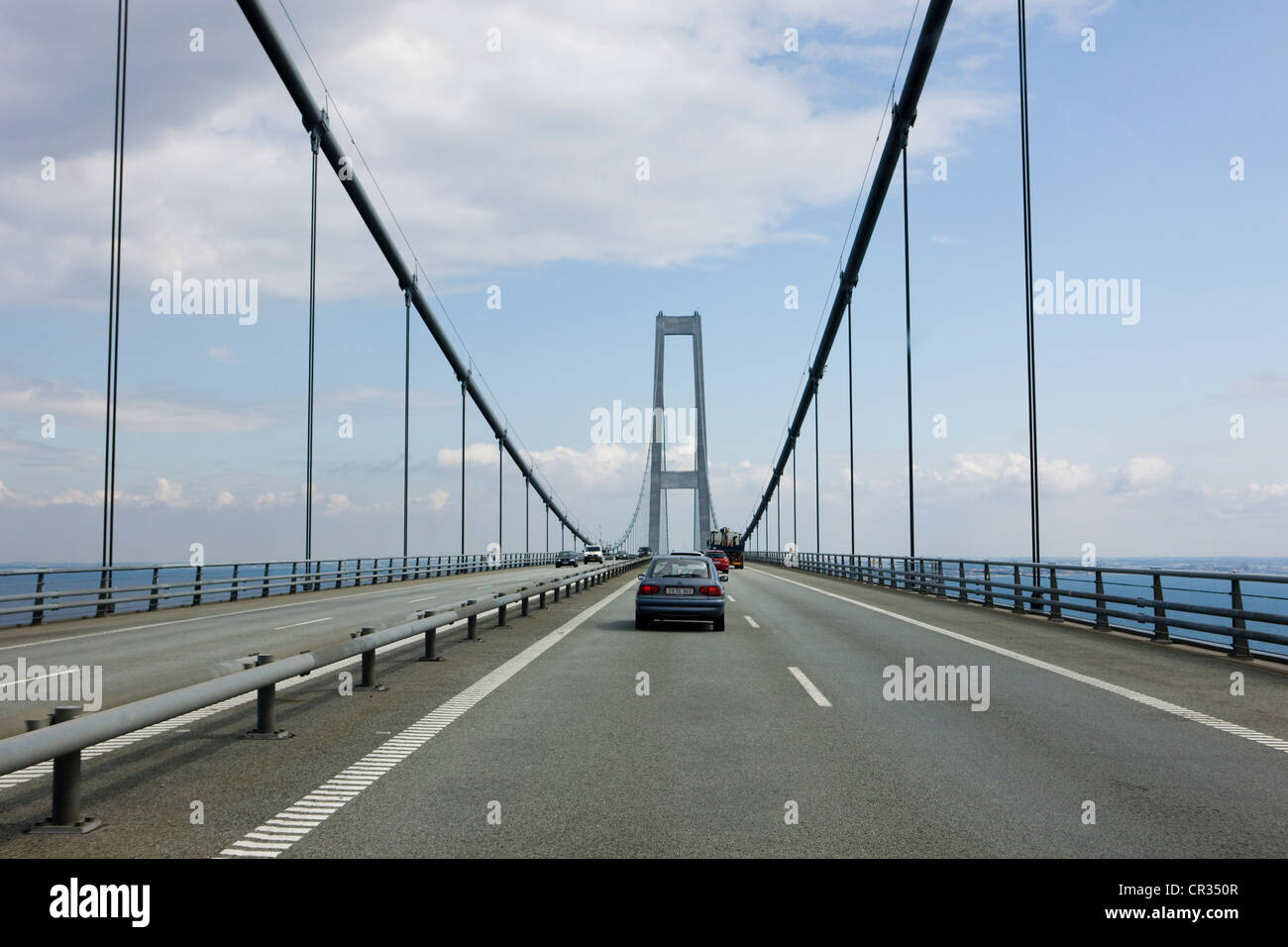 Storebæltsforbindelsen or Great Belt Bridge, South Denmark, Denmark ...