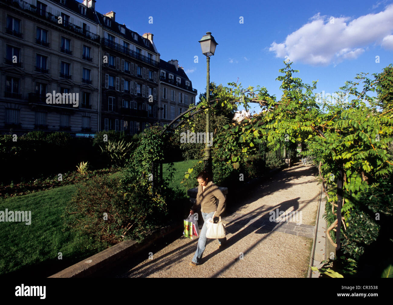France, Paris, Pereire Promenade Stock Photo - Alamy