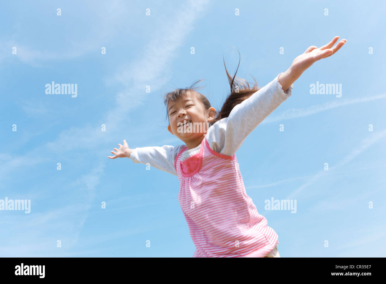 Child jumping japanese hi-res stock photography and images - Alamy
