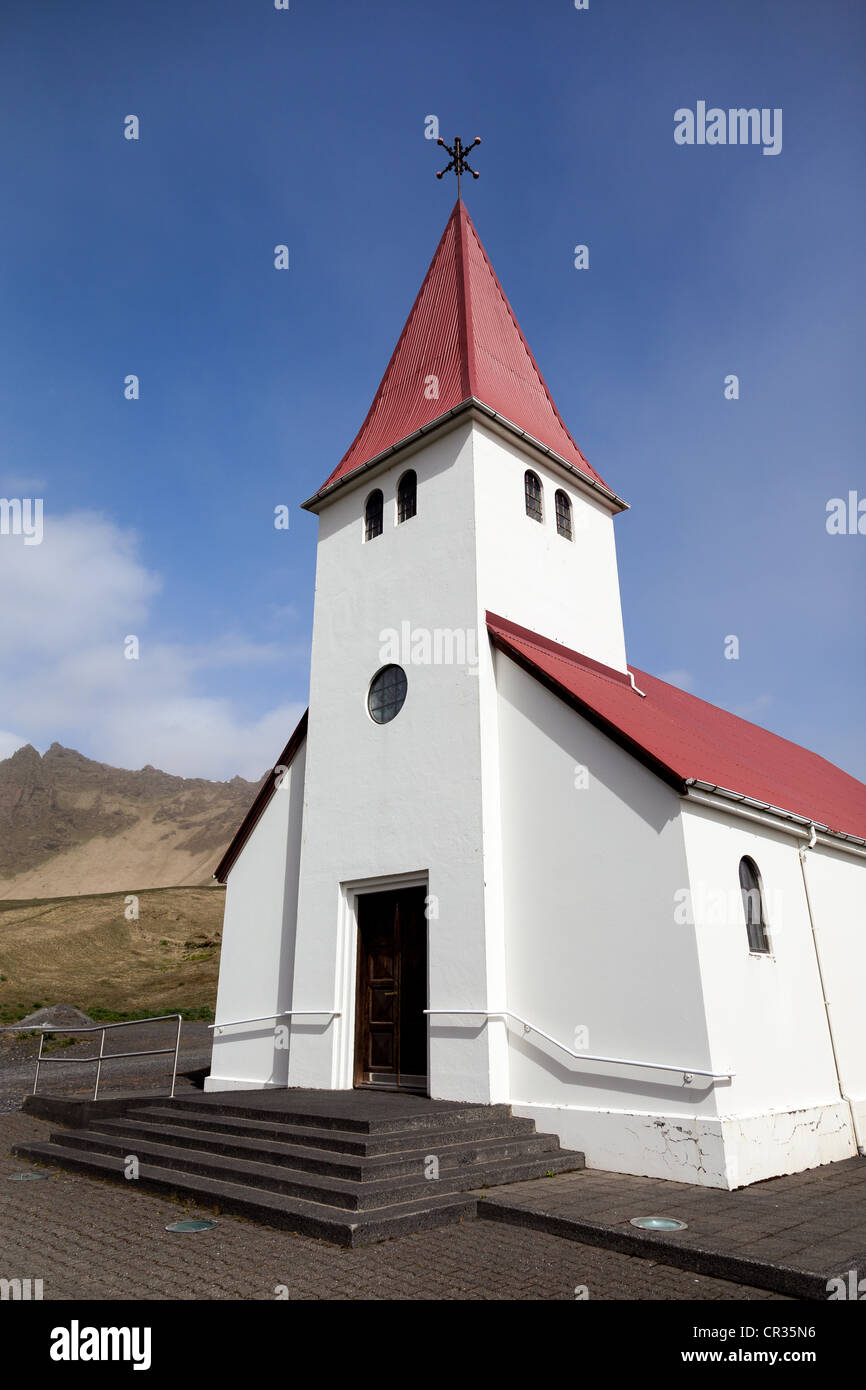 The church at Vik, Iceland, Scandinavia Stock Photo - Alamy