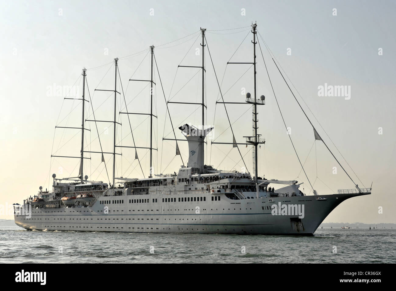 Wind surf, a cruise ship built in 1990, 188m, 312 passengers ...