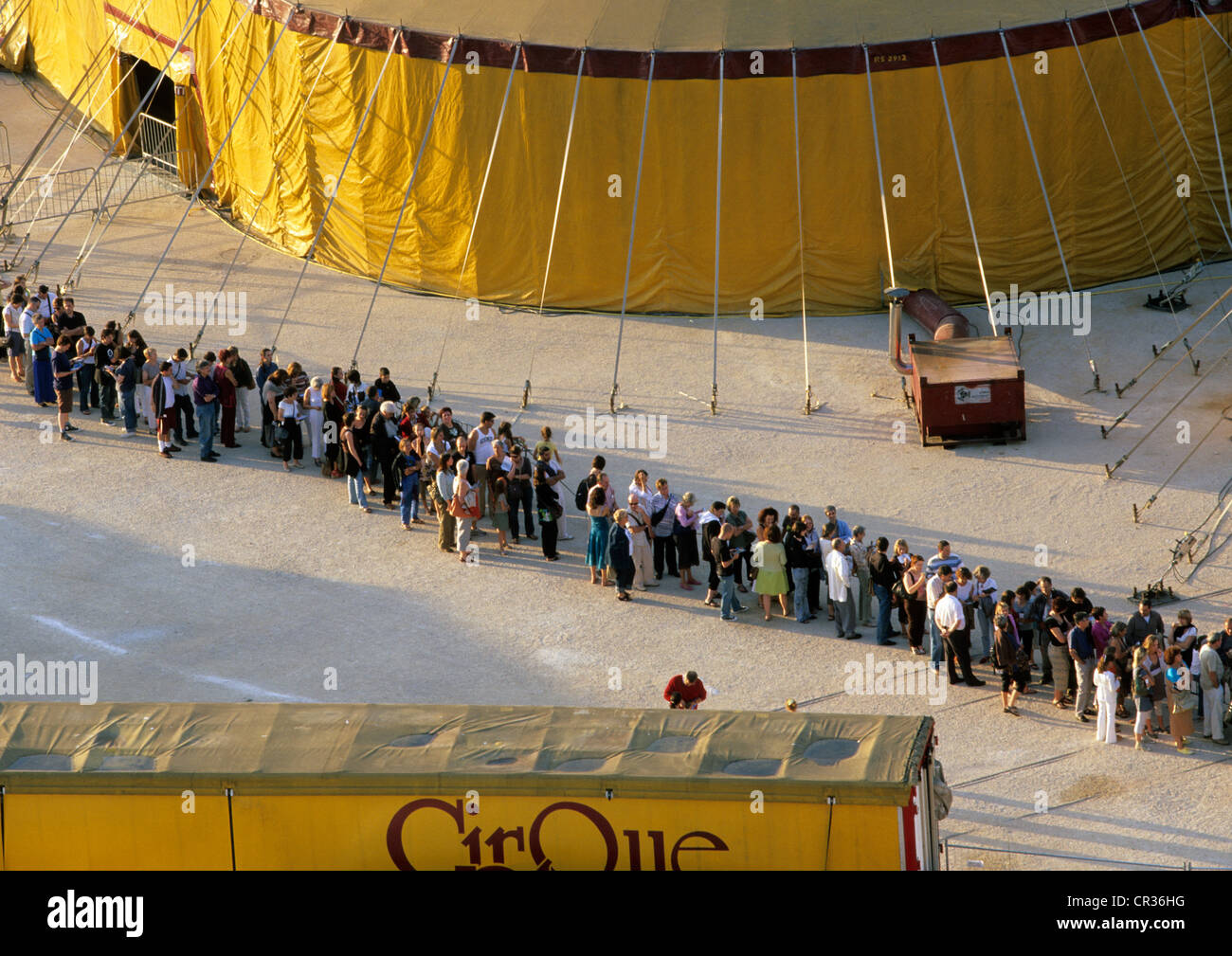 France, Bouches du Rhone, Marseille, european capital of culture 2013, circus on Esplanade Saint ...