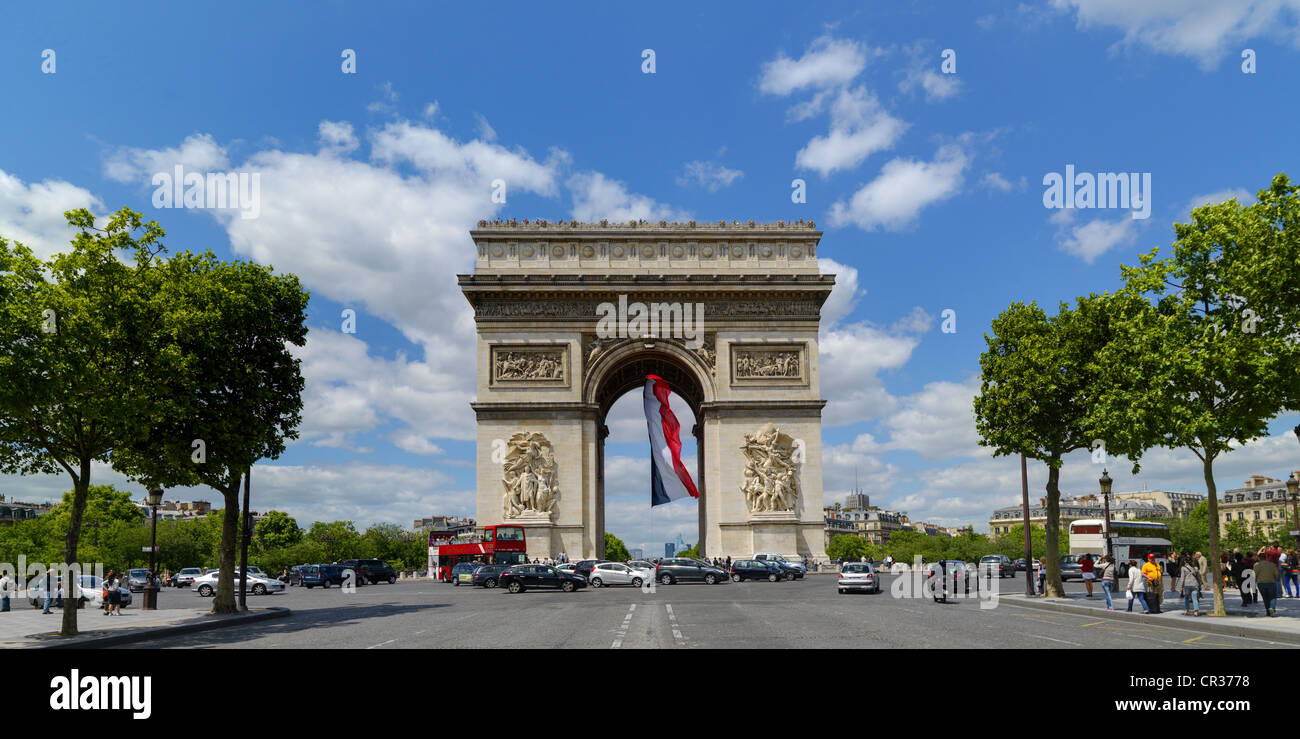 Arch de triomphe the champs elysees hi-res stock photography and images ...
