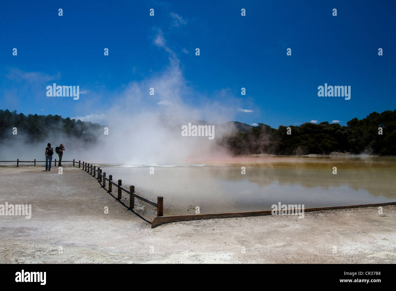 "Champagne Pool" at Wai-O-Tapu Thermal Wonderland, Rotorua, North ...