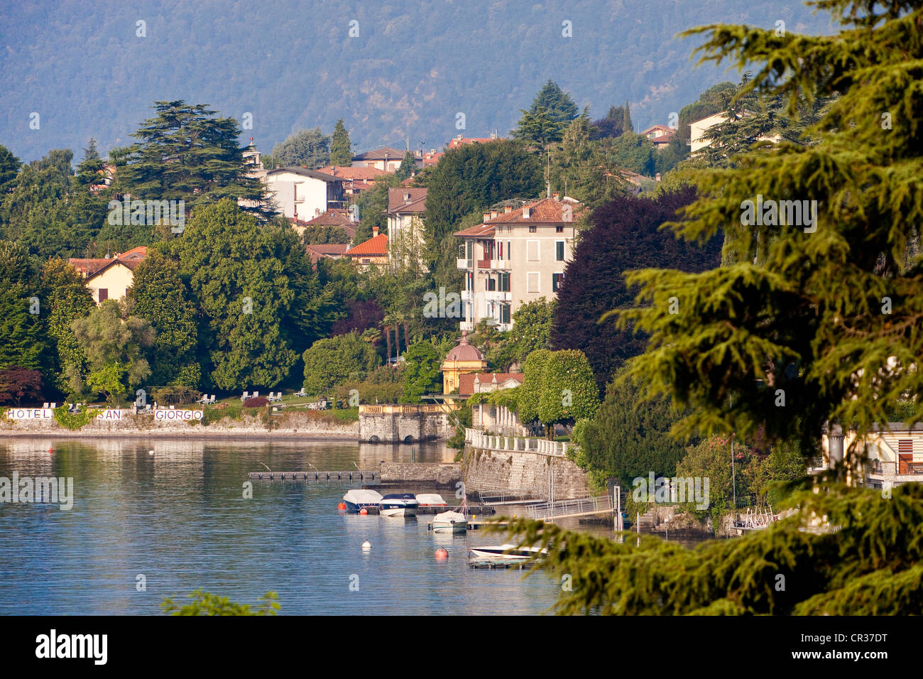 Italy, Lombardy, Lake Como, Sala Comacina village Stock Photo - Alamy