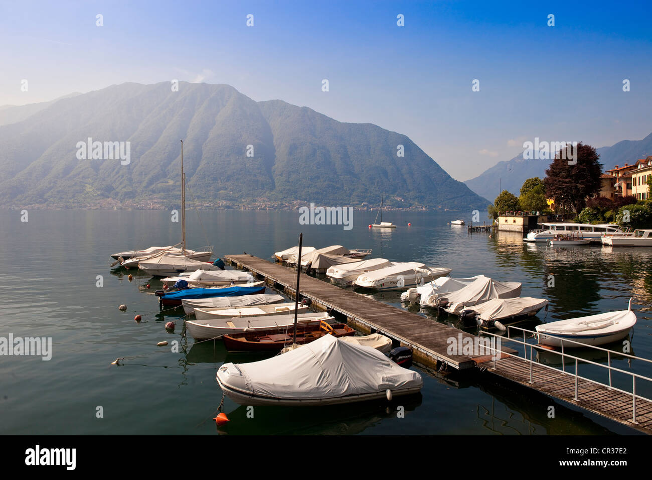 Italy, Lombardy, Lake Como, Sala Comacina village Stock Photo - Alamy
