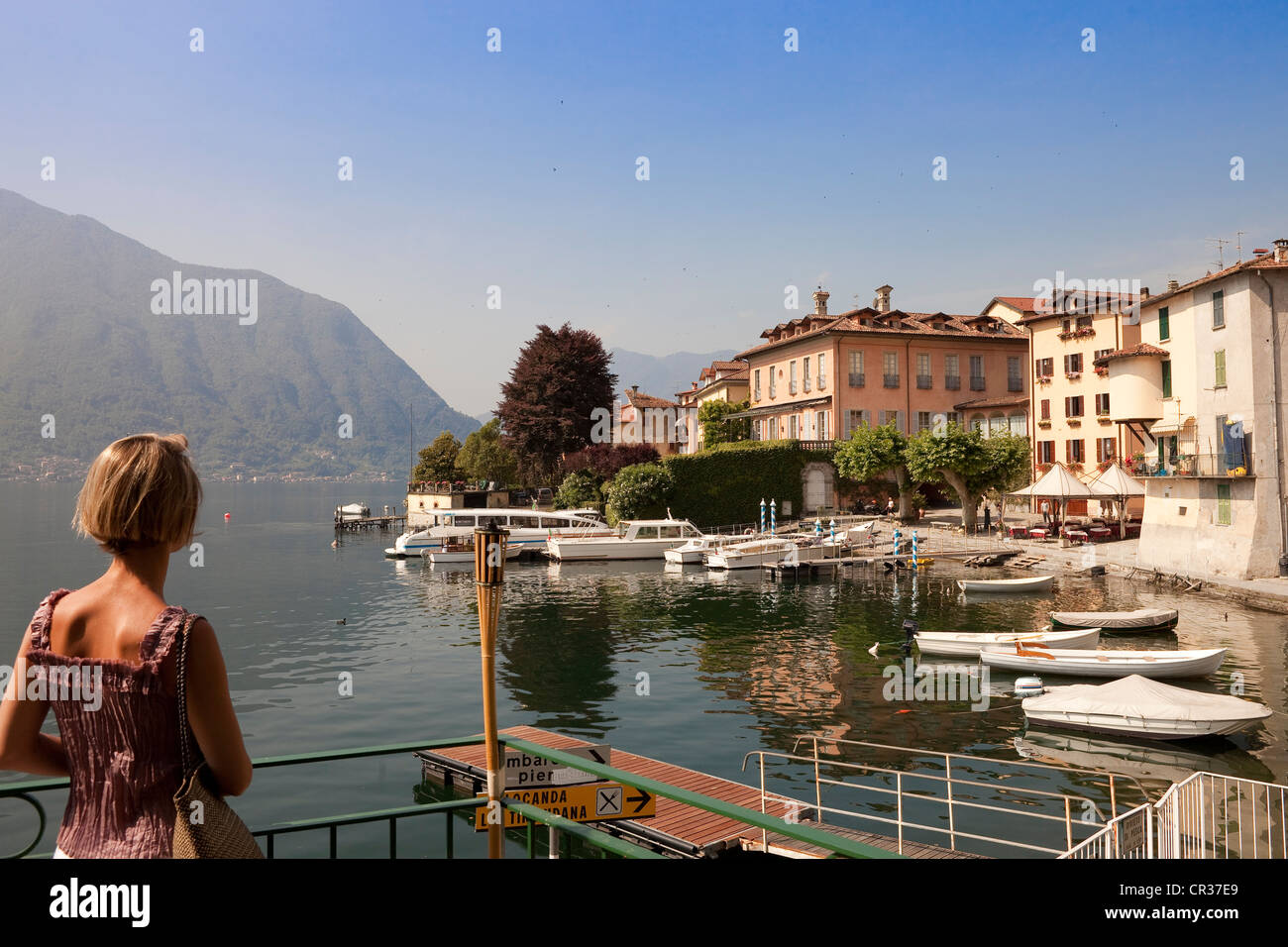 Italy, Lombardy, Lake Como, Sala Comacina village Stock Photo - Alamy
