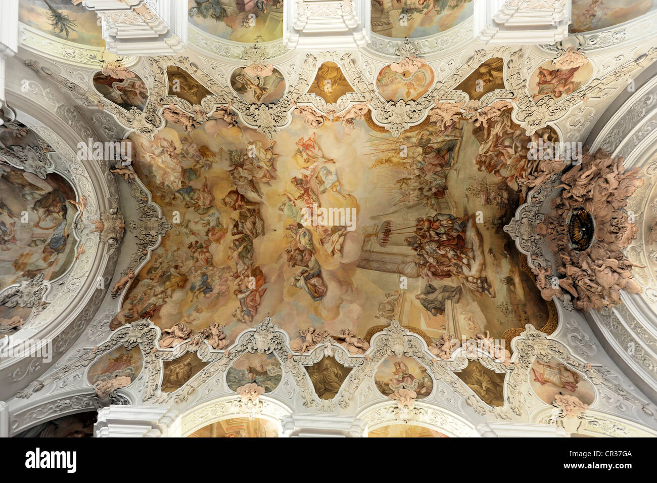 Ceiling fresco by Wolfgang Andreas Heindl, Monastery Church of St ...