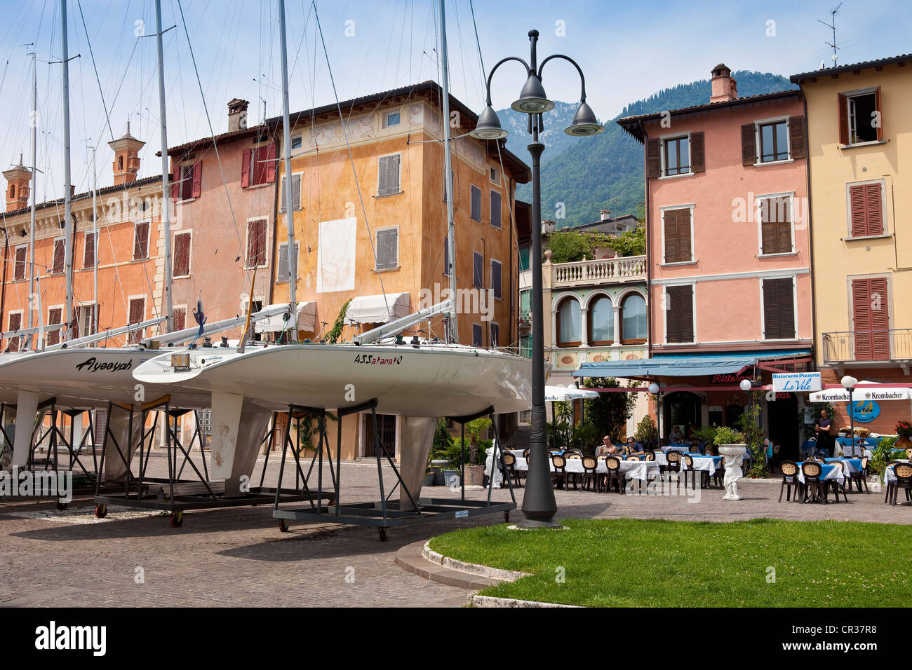 Italy, Lombardy, Lake Garda, Gargnano village Stock Photo - Alamy