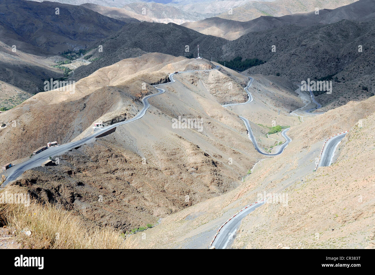 View from Tichka Pass, Col du Tichka, 2260m, Morocco, Africa Stock ...