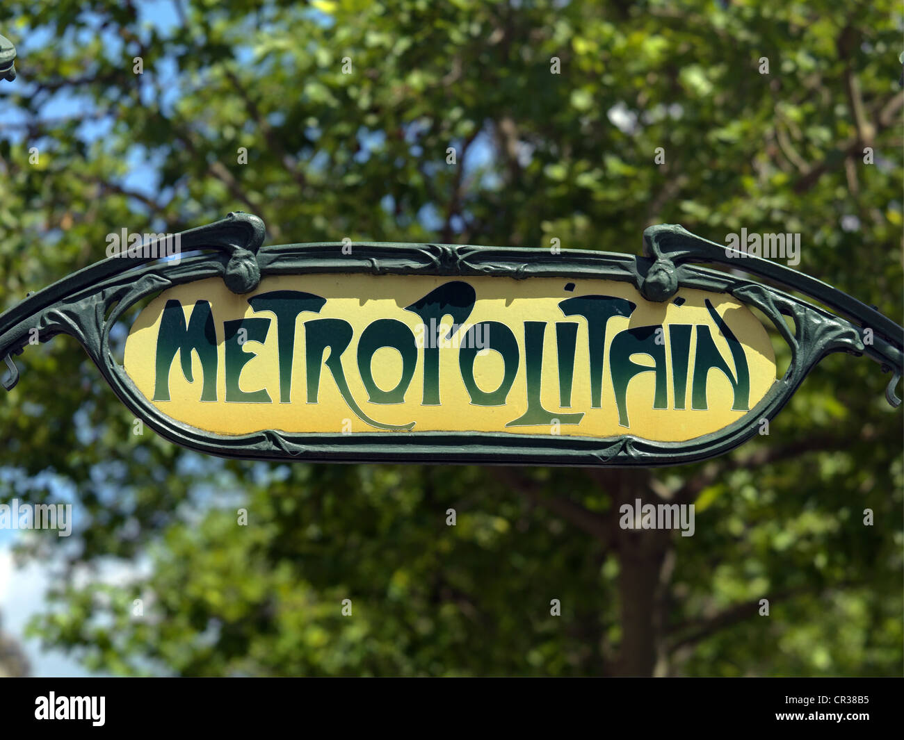 Paris Metro Sign Stock Photo - Alamy