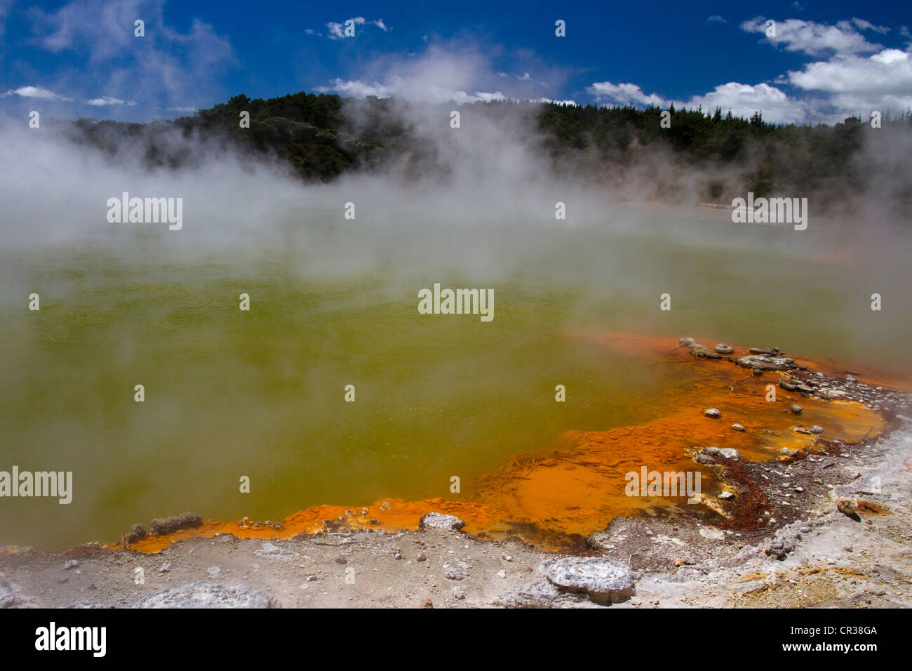 "Champagne Pool" at Wai-O-Tapu Thermal Wonderland, Rotorua, North ...