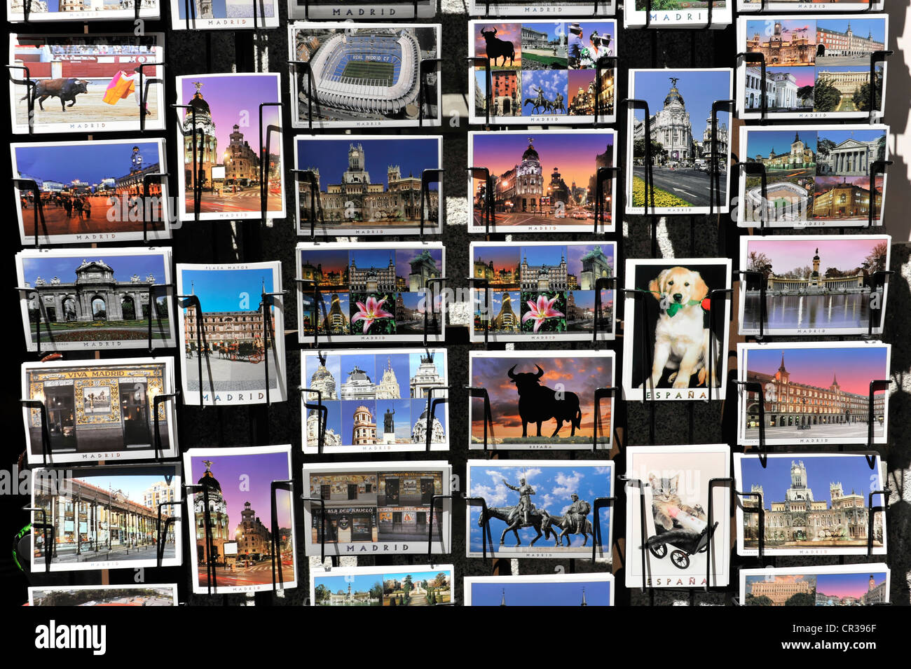 Postcards, Madrid, Spain, Europe Stock Photo - Alamy