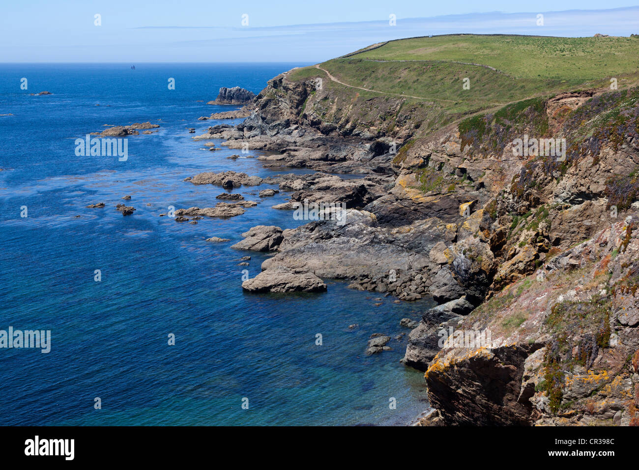 Coastline at Lizard Point Stock Photo - Alamy