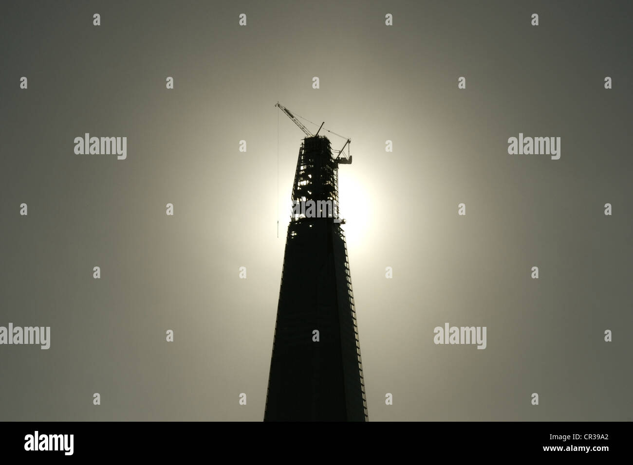 The Shard during latest stage of construction, London Stock Photo - Alamy