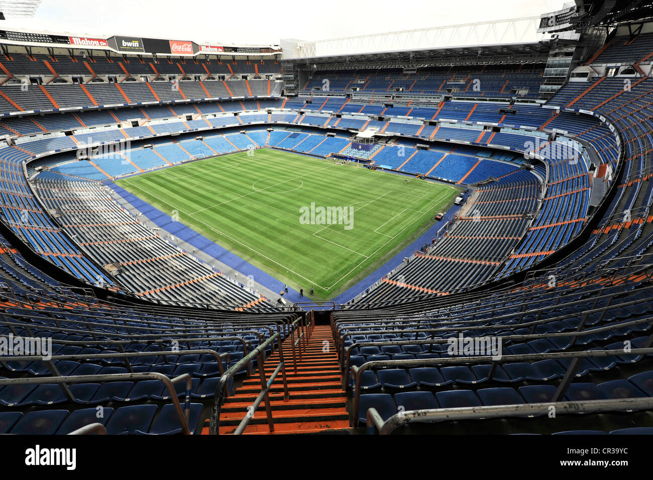 Estadio Santiago Bernabeu soccer stadium of the Spanish football club ...