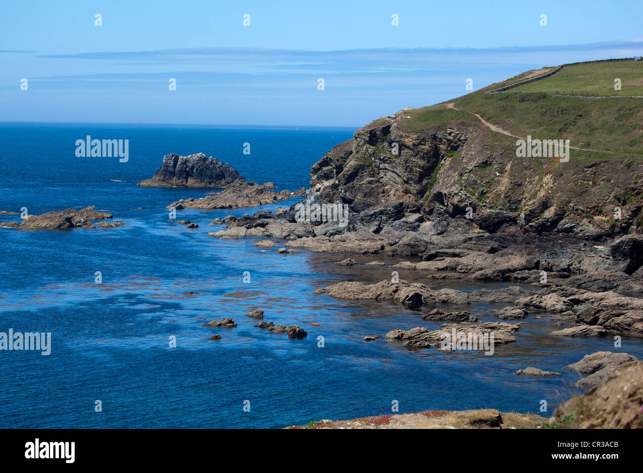 Coastline at Lizard Point Stock Photo - Alamy