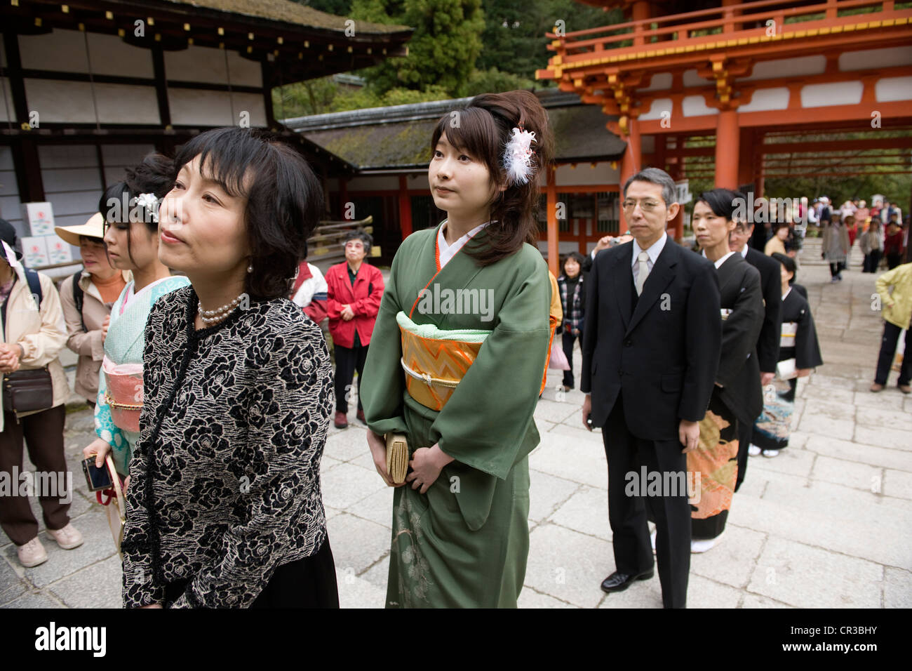 Japan, Honshu Island, Kinki Region, city of Kyoto, Kamigamo Temple ...