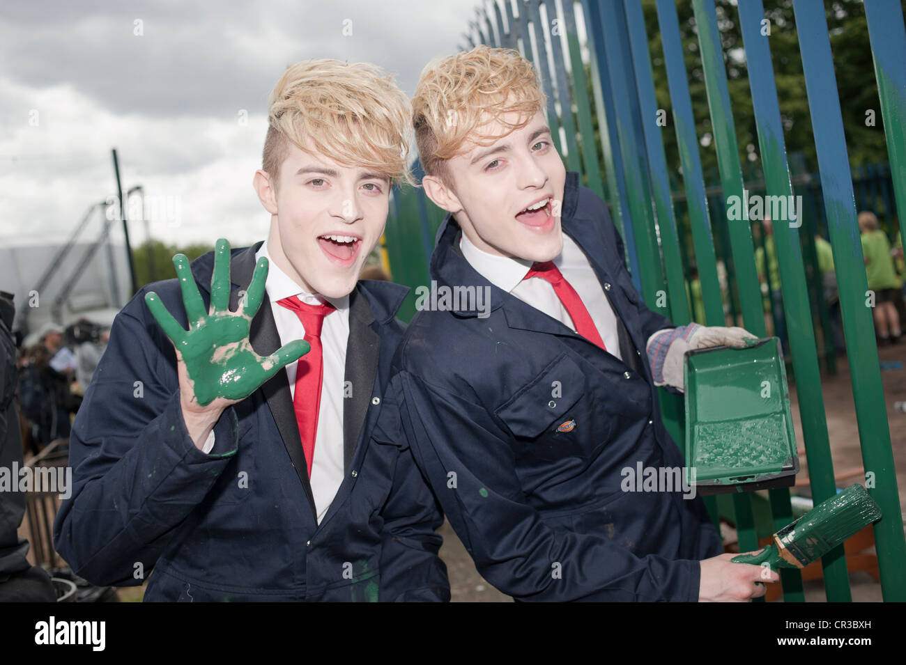 John and Edward Grimes Jedward Stock Photo - Alamy