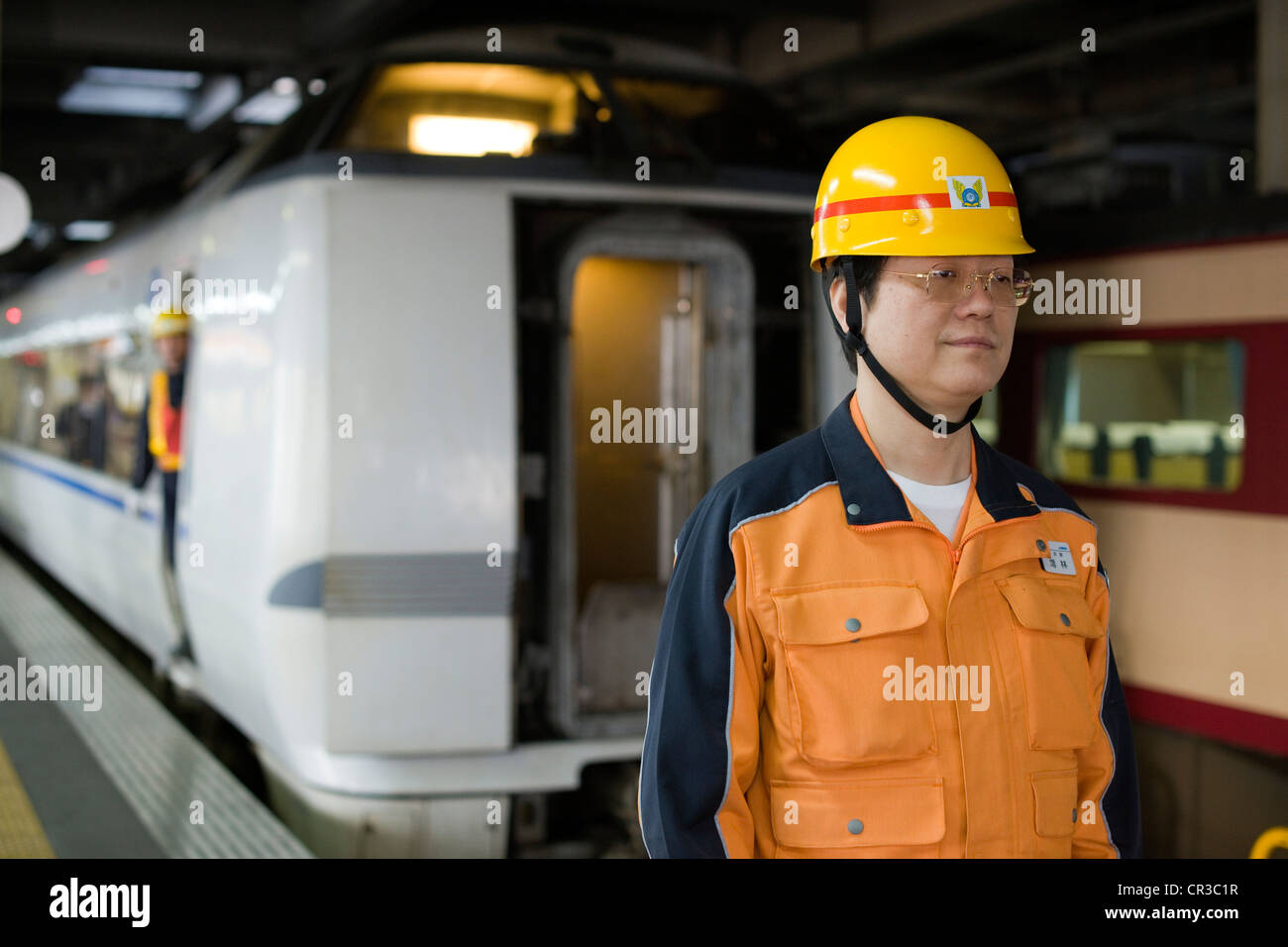 Japan, Kyushu Island, Kyushu Region, Fukuoka, railway station Stock ...