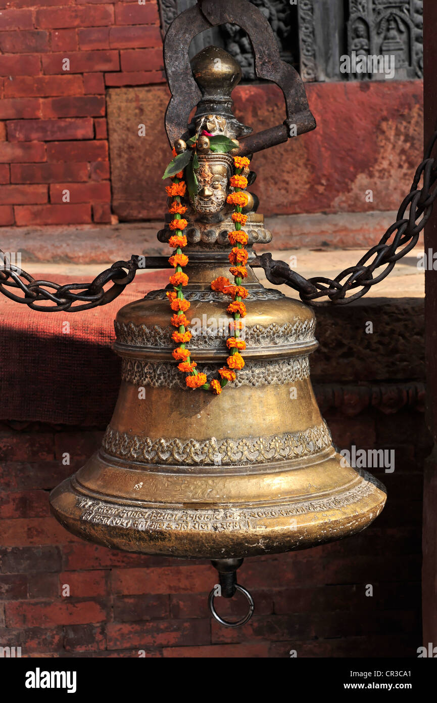Sacred bell, temple, Varanasi, Benares, Uttar Pradesh, India, South ...