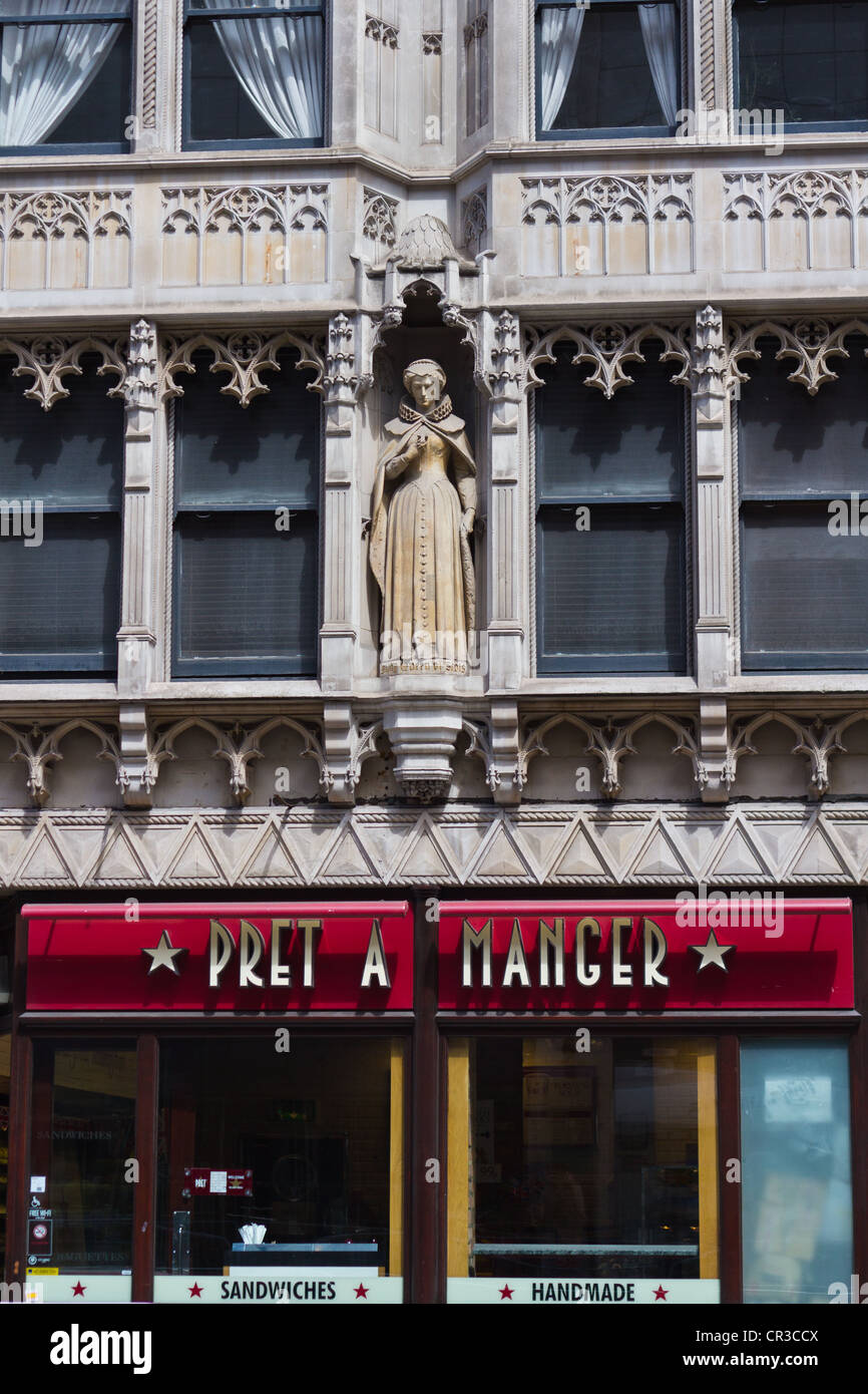 architectural detail on house above commercial food premises Stock ...