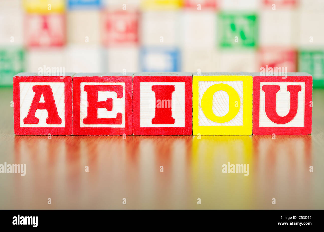 Vowels aeiou hi-res stock photography and images - Alamy